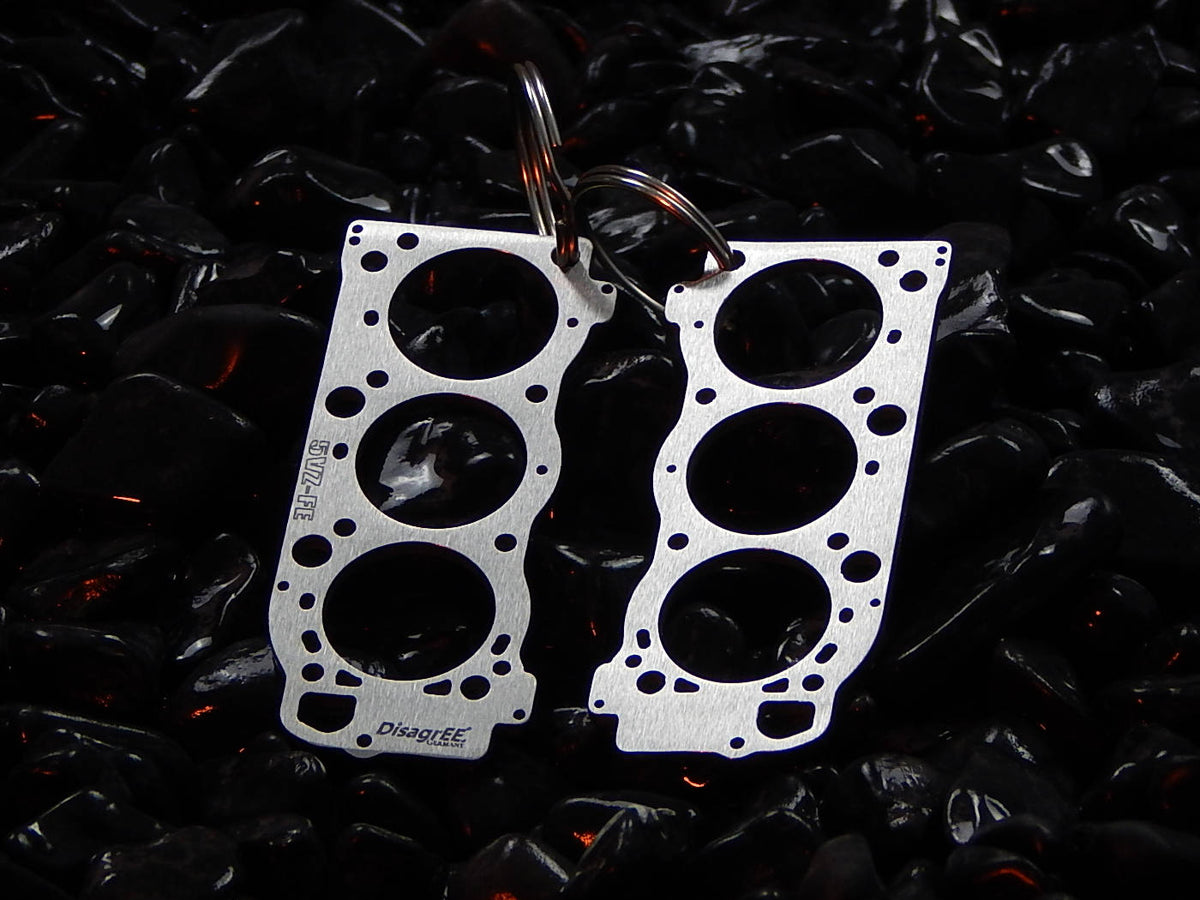 Miniature of a Head Gasket for Toyota 5VZ-FE V6 Keychain Stainless ...