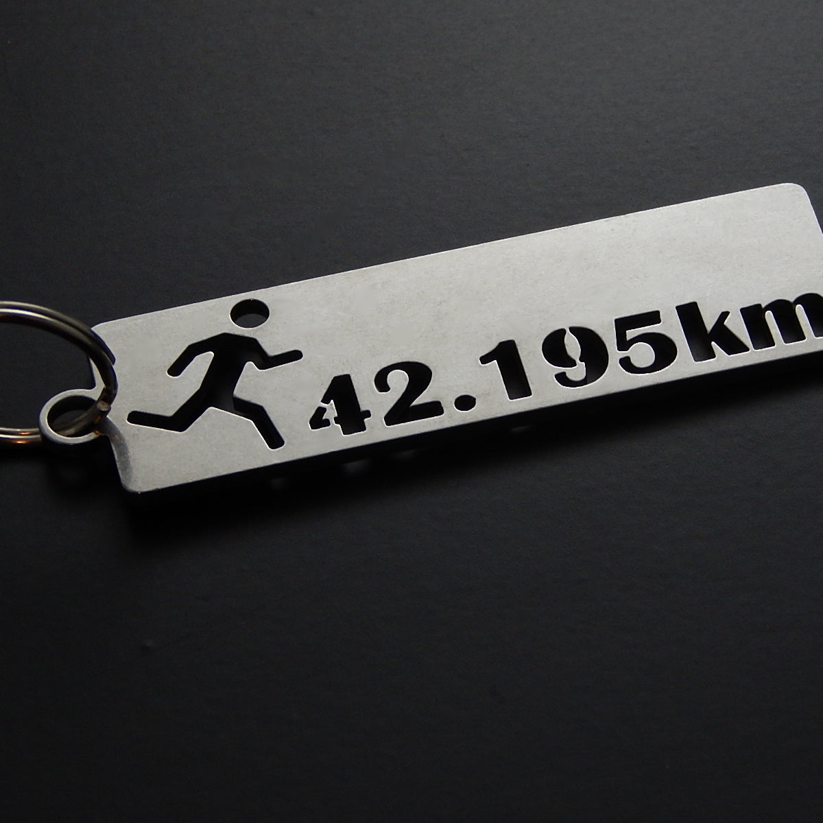 Marathon Lauf- Keychain Stainless Steel brushed – DisagrEE